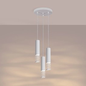 Sollux Lighting Závěsné svítidlo LAMI 3P bílé