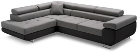 Casarredo - Komfort nábytek Rohová sedací souprava ADRIANA rozkládací s úložným prostorem, Sioux 1114/Lux 5 | Umístění rohu: roh na levé straně (viz obrázek)