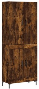 Skříň highboard kouřový dub 69,5 x 34 x 180 cm kompozitní dřevo,  3195792