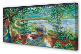 Obrazy na plátně Art setkání u jezera 100x50 cm