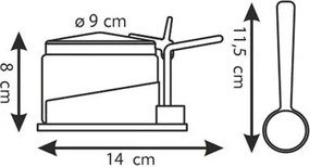 TESCOMA Dóza na cukr / strouhaný sýr CLUB