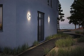 P 94956 LED venkovní nástěnné svítidlo Aureva pohybové čidlo IP65 kruhové 220mm 2200 - 4000K 20,5W 230V antracit/bílá polykarbonát - PAULMANN
