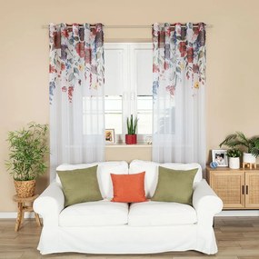MARKIZETA JOLANDA Hotová záclona na smyčkových rámech, šířka 140 x výška 260 cm, voálová tkanina, barva 001 bílá P00134/FGP/001/140260/1