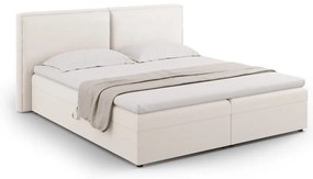 Krémová boxspring postel s úložným prostorem 160x200 cm Arendal – Cosmopolitan Design