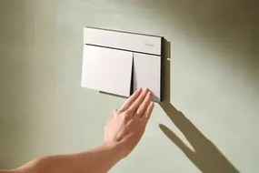 Hansgrohe iFrame Element E matná bílá / Splachovací tlačítko / Duální
