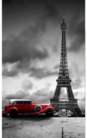 Vliesová fototapeta Retro auto v Paříží 150 x 250 cm + lepidlo zdarma / MS-2-0027 vliesové fototapety na zeď DIMEX