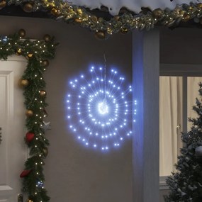 Vánoční hvězdicová světla 4ks 140 studeně bílých LED diod 17 cm - Default Title