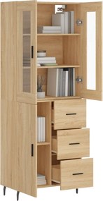Skříň highboard dub sonoma 69,5 x 34 x 180 cm kompozitní dřevo 3198484