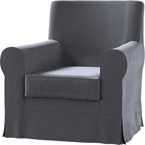 Potah na křeslo IKEA Ektorp Jennylund barva šedá látka lesklé, sametová