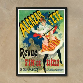 Retro plakát Revue de Siecle Alcazar FIN Dete