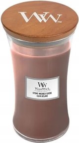 WoodWick velká svíčka Stone Washed Suede 609.5 g