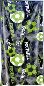 Rychleschnoucí plážová osuška GOAL barevná 70 x 140 cm, 100% mikrovlákno