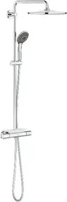 Grohe - Sprchový set 310 s termostatem na zeď a poličkou, 3 proudy, ch
