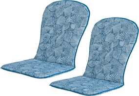 Livarno® Sada potahů na křeslo 88 x 44 x 2 cm, 2dílná, modrá