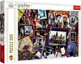 TREFL PUZZLE Harry Potter Bradavické vzpomínky 48x34cm 500 dílků skládačka tr37400