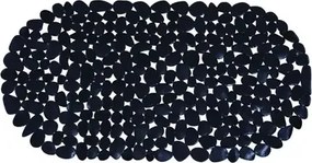 MSV Protiskluzová podložka do vany GALETS černá / PVC / 35 x 68 cm