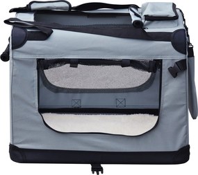 Přepravní box fudajo – 50 × 35 × 35 cm, šedá (63349)
