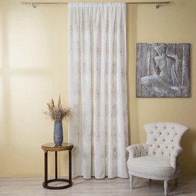 Béžová záclona 140x260 cm Cybele – Mendola Fabrics