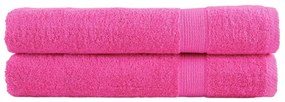 Premium ručníky SOLUND 2 ks růžové 100 x 200 cm 600 g/m² 137533