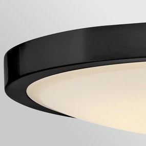 Stropní LED světlo Elstead Kieran 32W černá, mosaz 36 cm