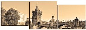 Obraz na plátně - Karlův most v Praze - panoráma 5259FE (90x30 cm)