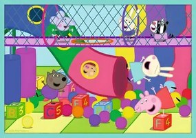 TREFL Puzzle Prasátko Peppa: Peppin zábavný svět MEGA PACK 10v1 / 4x20