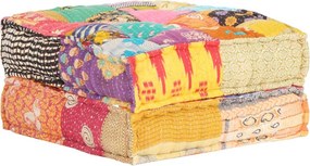 Pouf 60 x 70 x 36 cm patchwork textil 287707
