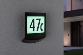 Paulmann 94513 - RGBW LED/8,2W IP44 Stmívatelné domovní číslo PADEA 230V