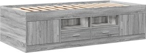 Válenda se zásuvkami bez matrace dub sonoma 90 x 190 cm 3280256
