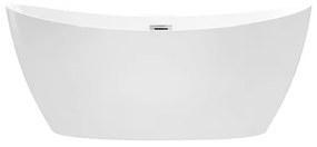 Besco Akrylátová volně stojící vana Ayla 170x80 Barva: Bílá, Rozměry (cm): 170x80, Typ a barva výpustě: Click-Clack s přepadem, bílá