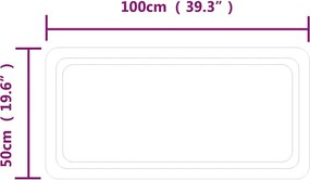 Koupelnové zrcadlo s LED osvětlením 100x50 cm 151792