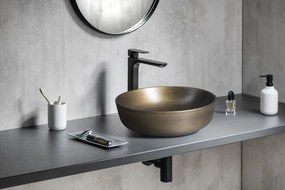 Sapho Sapho, PRIORI keramické umyvadlo na desku Ø 41 cm, granit, PI035