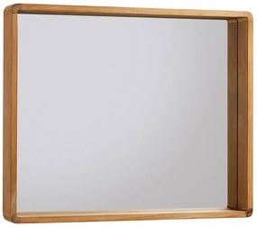 Dřevěné nástěnné zrcadlo Kave Home Kuveni 65 x 80 cm