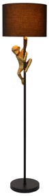 LUCIDE 10702/81/30 EXTRAVAGANZA CHIMP Stojíci lampa E27 1x60W černá, zlatá Stojanové lampy