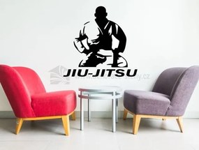 Samolepicí dekorace - Jiu - Jitsu silueta