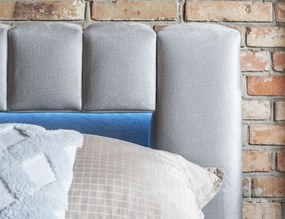 Dvoulůžková postel LAMICA II 180x200 s LED osvětlením Monolith - výběr z 2 provedení