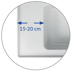 Cersanit Crea BOX skříňkové umyvadlo 100cm, bílá, K114-018