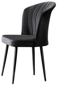 Hanah Home Sada židlí (4 kusy) Rubi - Black, Černá