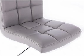 LuxuryForm Barová židle TOLEDO na černé podstavě - šedá