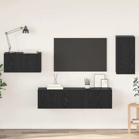 Sestava TV skříněk 4 ks Černý dub Kompozitní dřevo 3393298