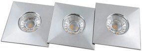 Rabalux LED zápustné bodové svítidlo Randy 3x4W/350lm/3000K/IP44 - set 3 svítidel,chrom 1079