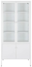 Bílá kovová vitrína 80x180 cm Brisbane – House Nordic