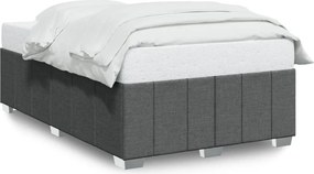 Rám postele bez matrací tmavě šedá 120x190 cm textil 3284819