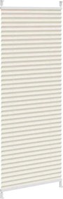 Plisovaná roleta 60 x 125 cm krémová 240626
