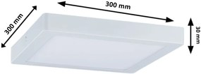 Paulmann 70900 Abia, stropní LED svítidlo, 22W 2700K, bílá, 30x30cm