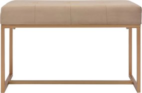 Lavice Kelby - béžová - sametová | 80 cm