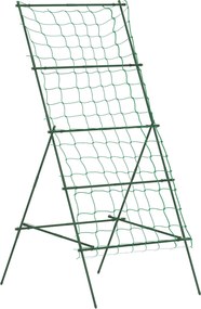 Outsunny Ocelový Růžový Trellis bez Rzi A-Rám Podpora pro Lezení Rostlin 101x133x227 cm Zahradní Trellis pro Zeleninu a Květy | Aosom