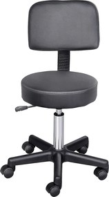 HOMCOM Rolling stool Pracovní stolička Kosmetická stolička Otočná stolička Profesionální salon