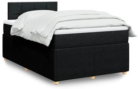 Box spring postel s matrací černá 120x200 cm textil 3289725
