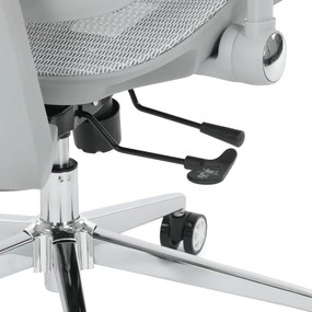 Ergonomická kancelářská židle FORCE - šedá síťovina